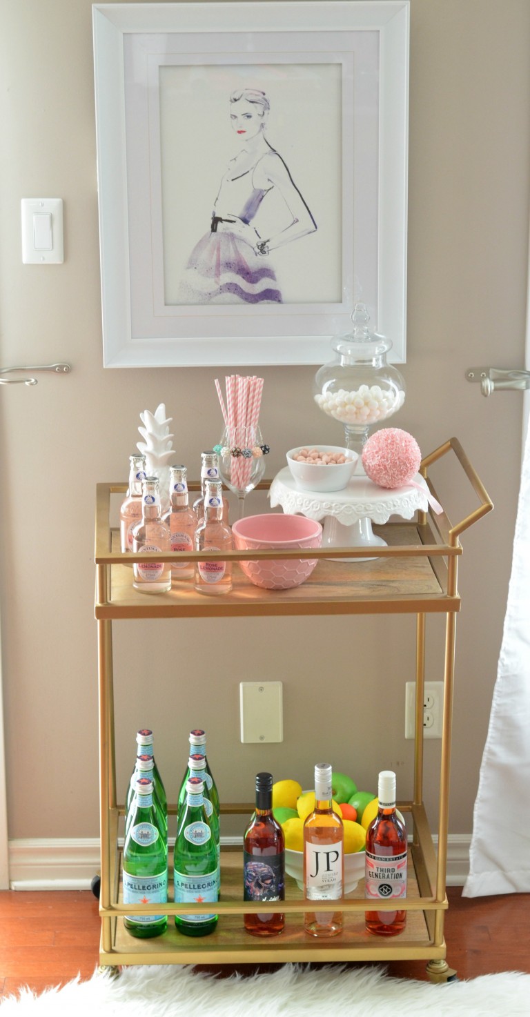 How to Style the Perfect Bar Cart – The Pink Millennial