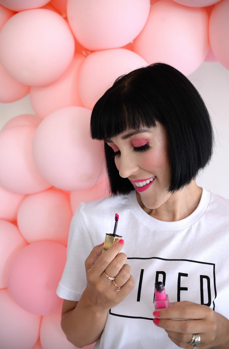 A Dazzling Pink Shimmery Summer Makeup Look with YSL – The Pink Millennial