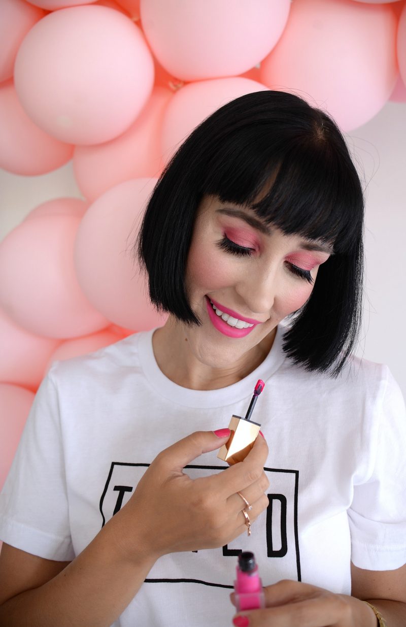 A Dazzling Pink Shimmery Summer Makeup Look with YSL – The Pink Millennial